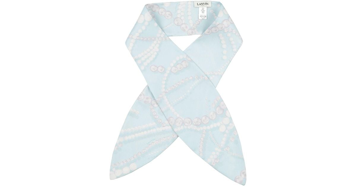 Lanvin Scarf in Blue | Lyst