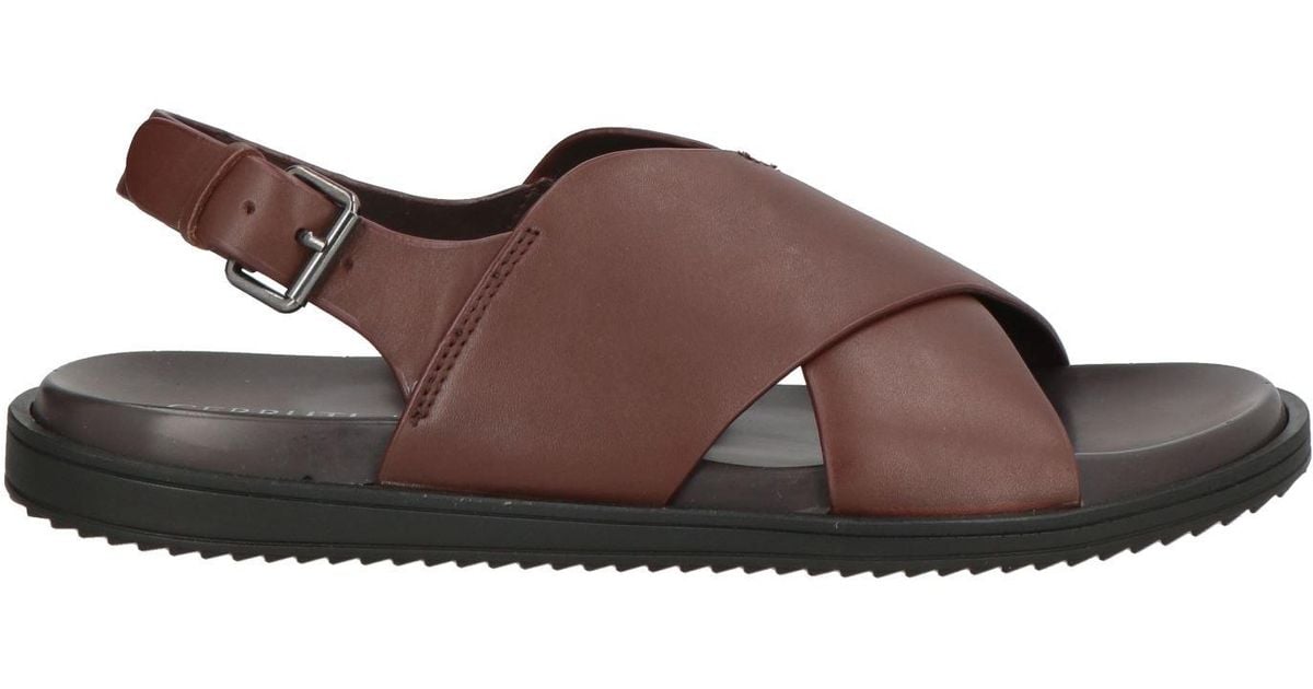 Cerruti 1881 Sandals Leather in Brown for Men | Lyst UK