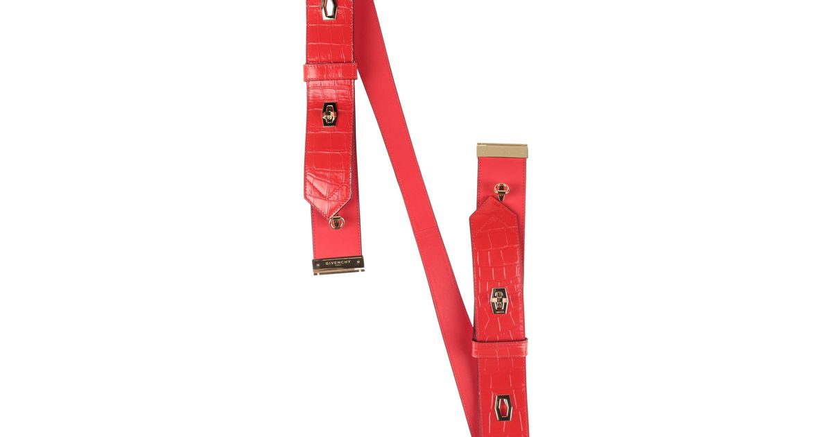 Givenchy Bag Strap Calfskin in Red | Lyst