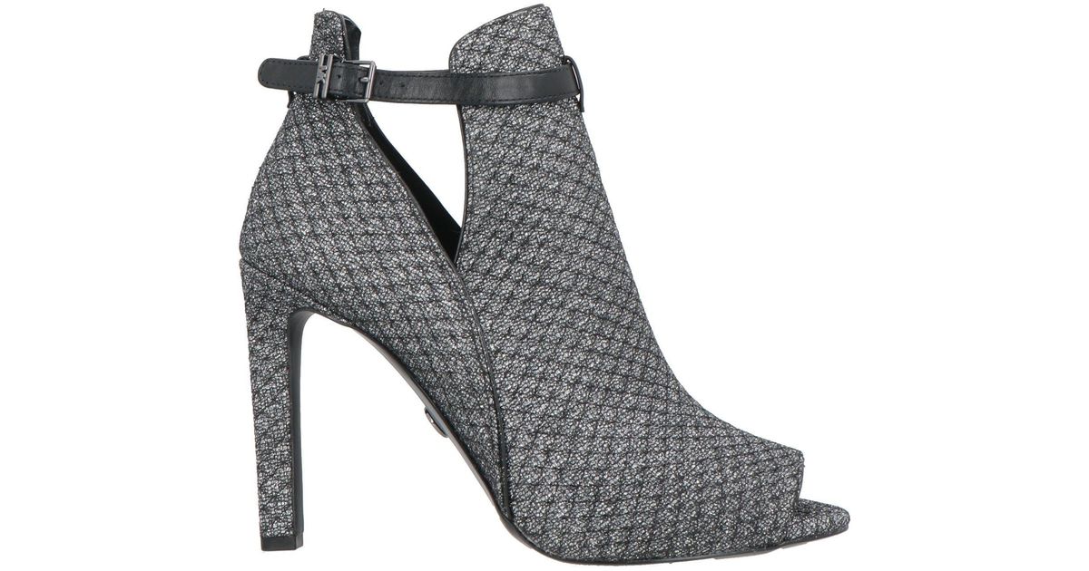 MICHAEL Michael Kors Ankle Boots Textile Fibers, Leather in Gray | Lyst