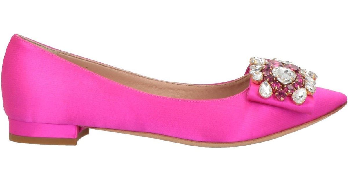Gedebe Fuchsia Ballet Flats Textile Fibers in Pink | Lyst