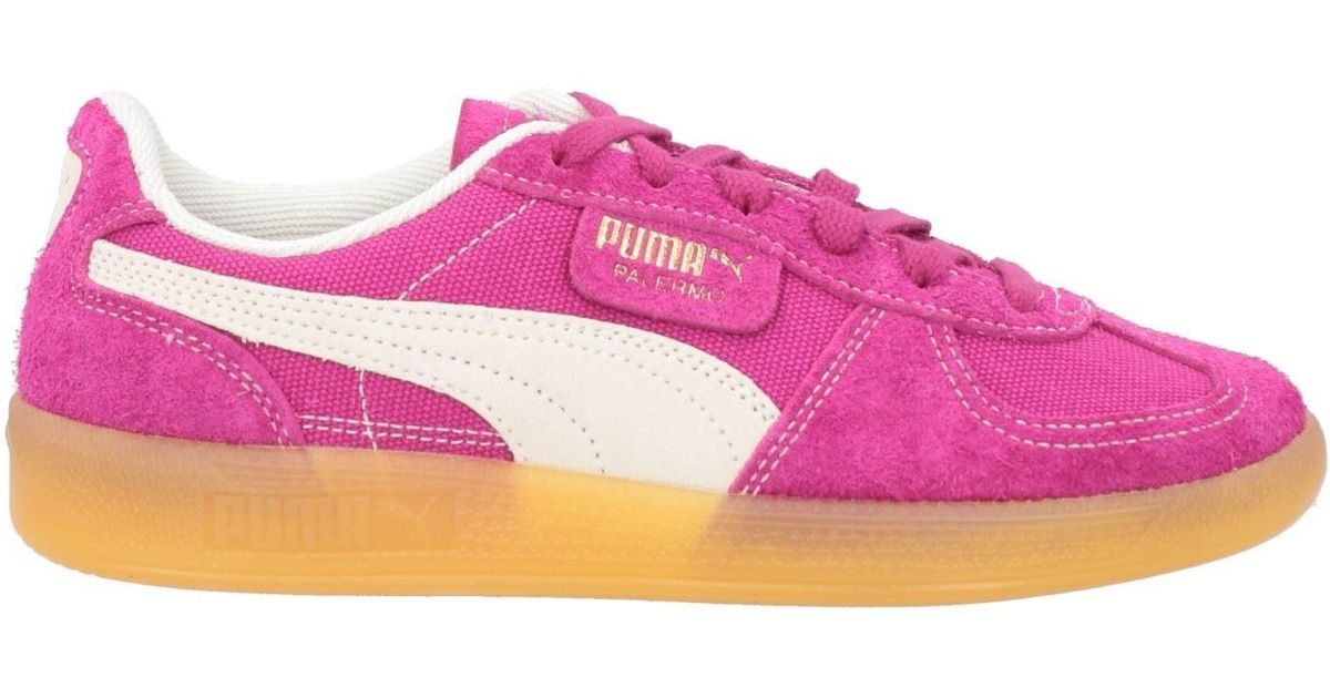 PUMA Palermo Vintage Sneakers Textile Fibers in Pink for Men | Lyst