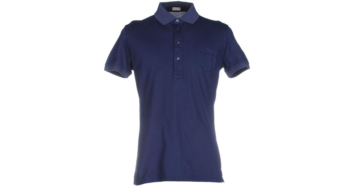 Paolo Pecora Cotton Polo Shirt in Dark Blue (Blue) for Men - Lyst