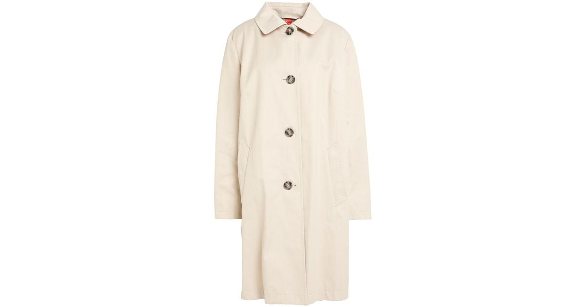 GIL BRET Overcoat & Trench Coat Cotton, Polyester in Natural | Lyst UK