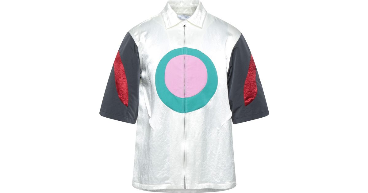 Kiko Kostadinov Shirt Acetate, Polyamide, Triacetate in White for Men ...