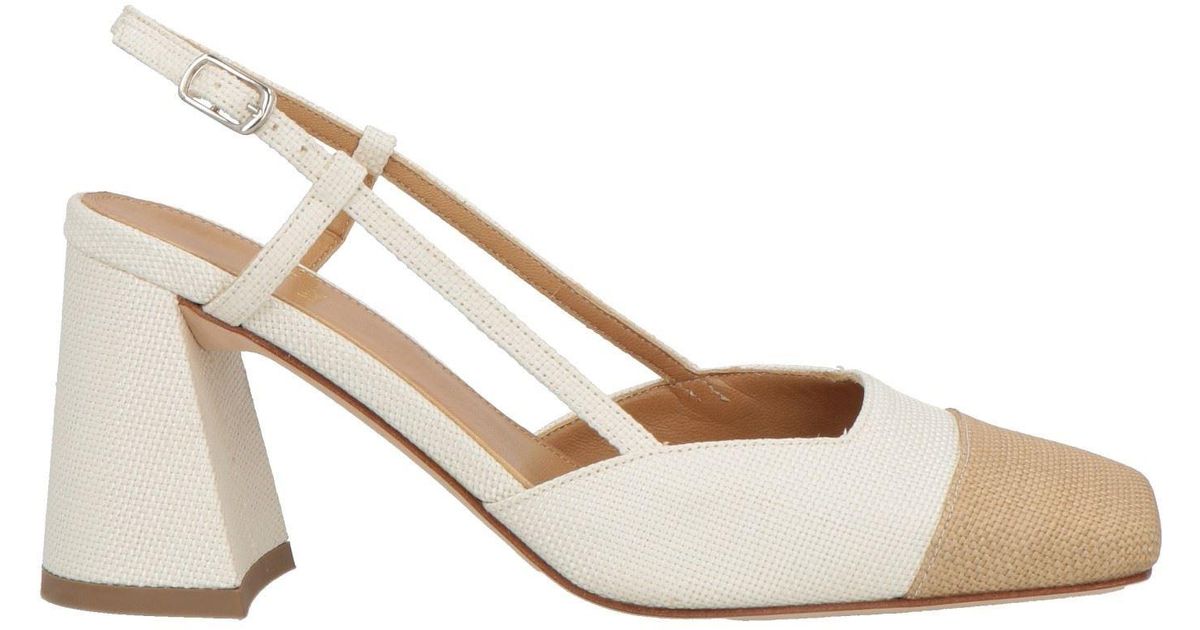 Chantal 1962 Ivory Pumps Textile Fibers in Natural | Lyst