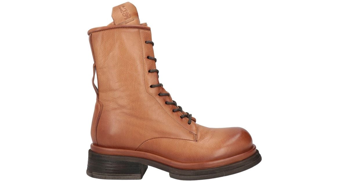 A.s.98 Tan Ankle Boots Leather in Brown | Lyst