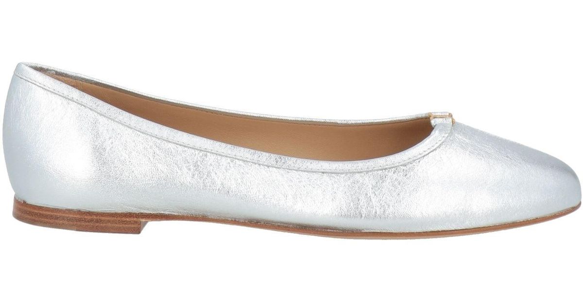 Chloé Ballet Flats Leather in White | Lyst