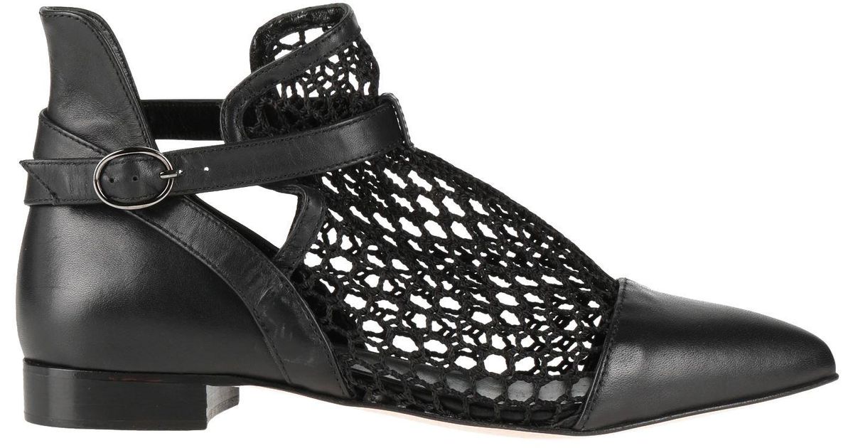 Red(V) Ankle Boots Leather, Textile Fibers in Black | Lyst