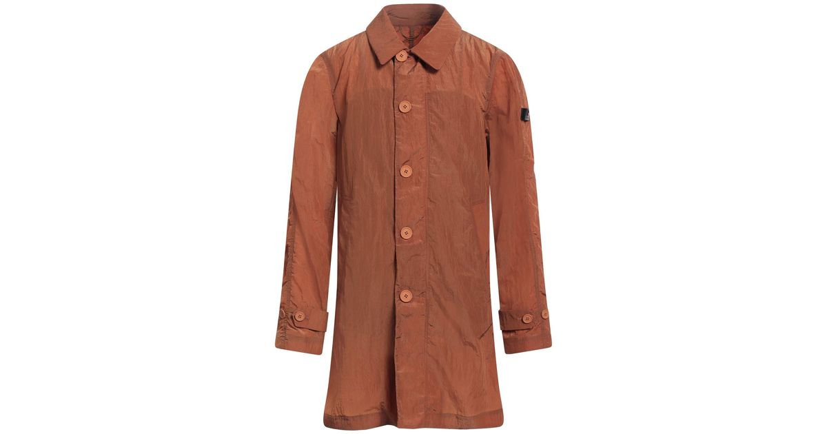 Peuterey Overcoat & Trench Coat Polyamide in Brown for Men | Lyst UK