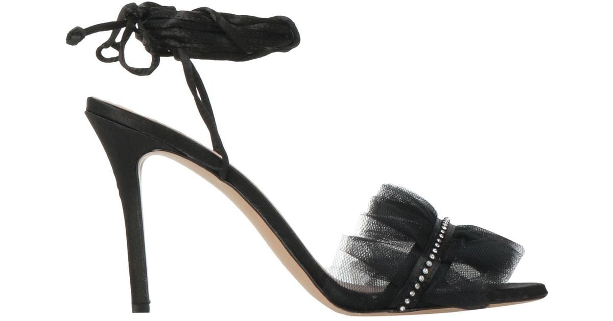 Marc Ellis Sandals Textile Fibers in Black | Lyst