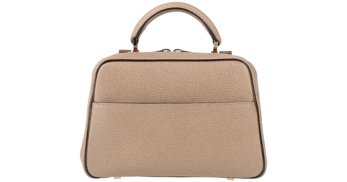 Valextra Handbag in Natural | Lyst