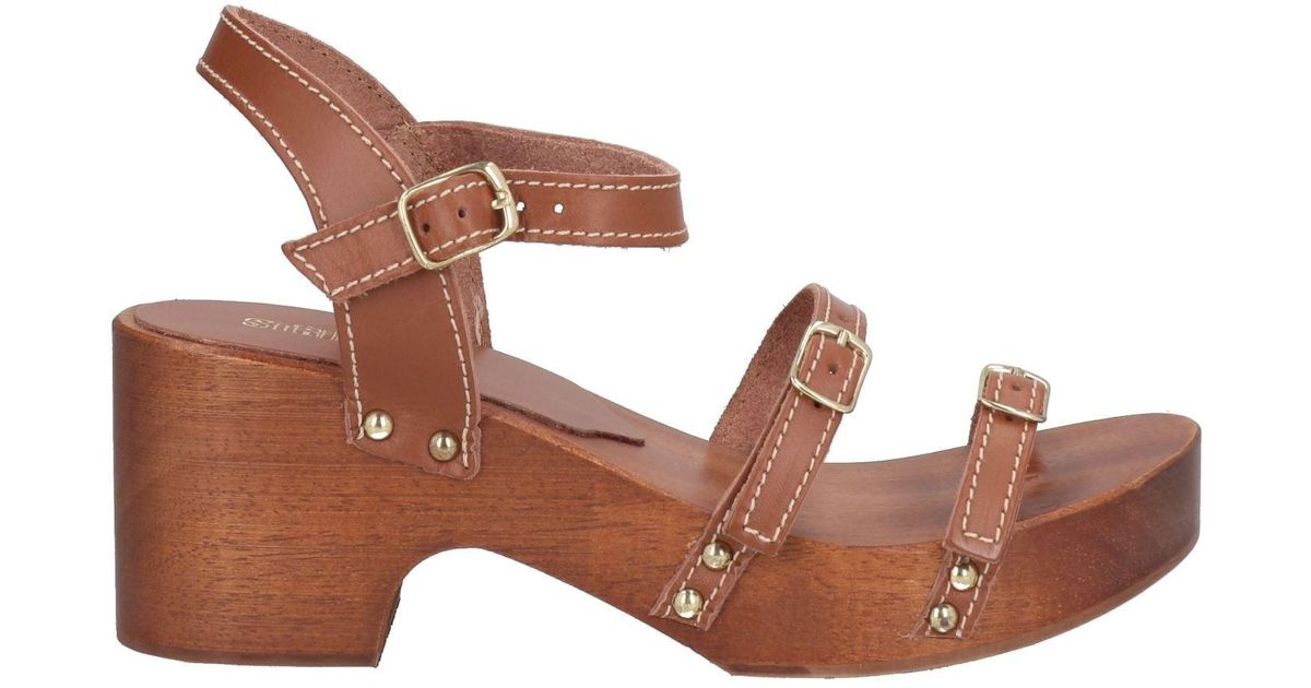 STRINGART Mules & Clogs Leather in Brown | Lyst