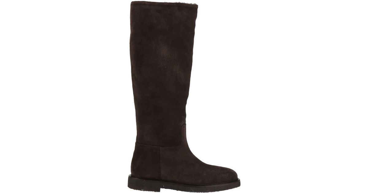 LEGRES Boot Shearling in Black | Lyst