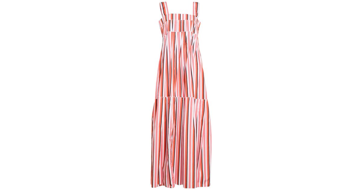 Plan C Maxi Dress Cotton in Red | Lyst UK