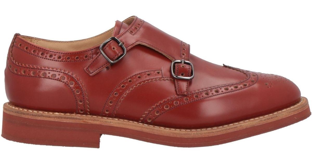 Church's Brick Loafers Leather in Red for Men | Lyst