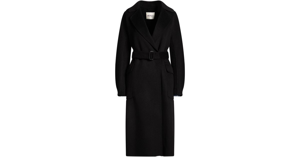 Ottod'Ame Coat in Black | Lyst UK