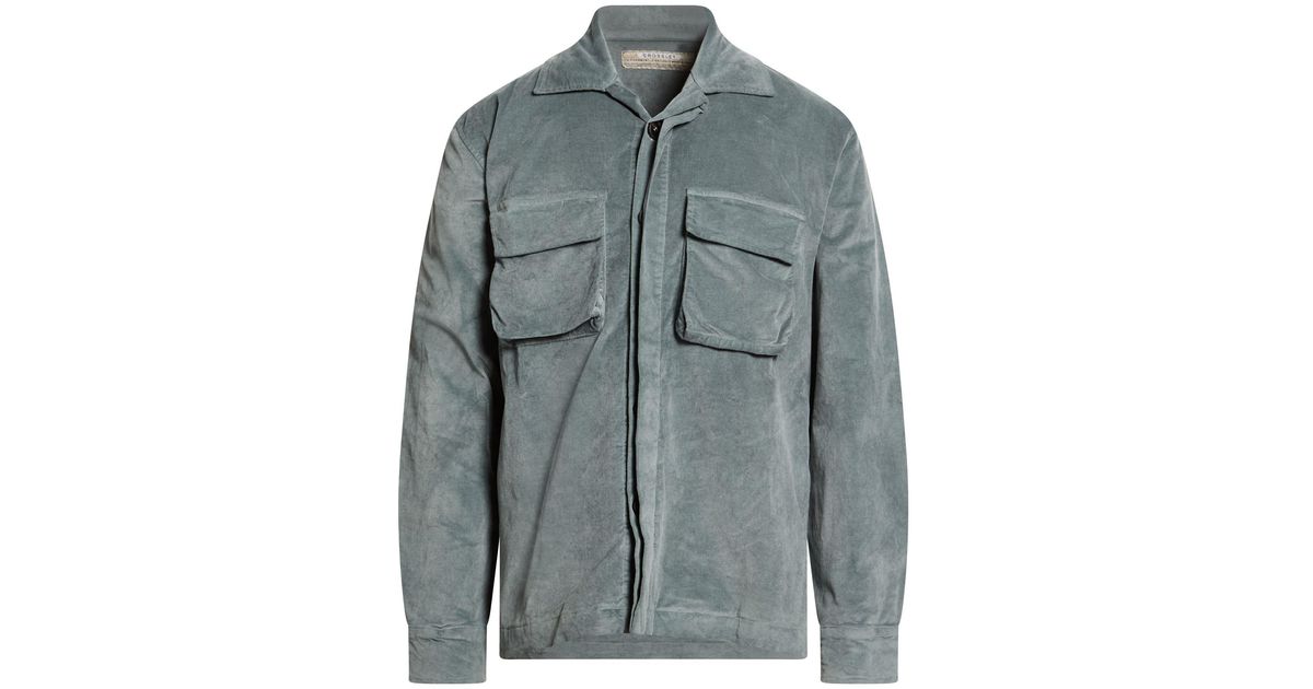 Crossley Military Jacket Cotton, Elastane in Gray for Men | Lyst