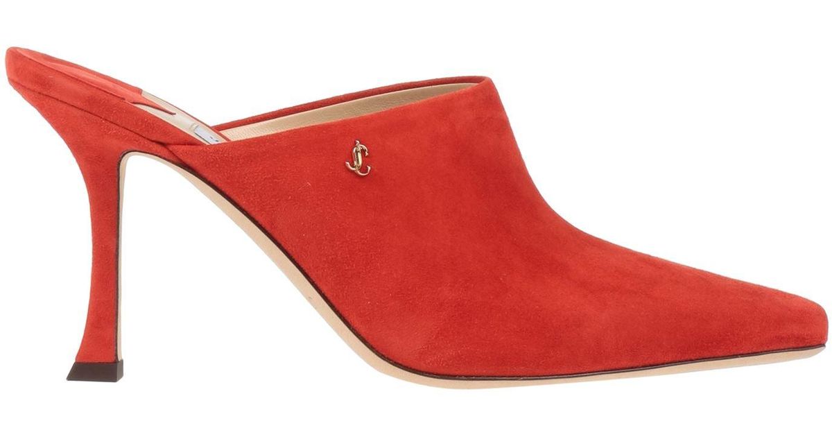 Jimmy Choo Mules & Clogs in Red | Lyst