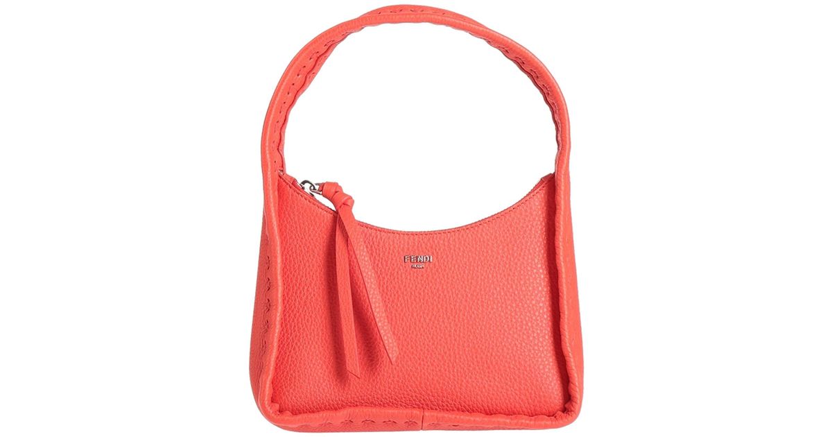Fendi Handbag Leather in Red | Lyst UK