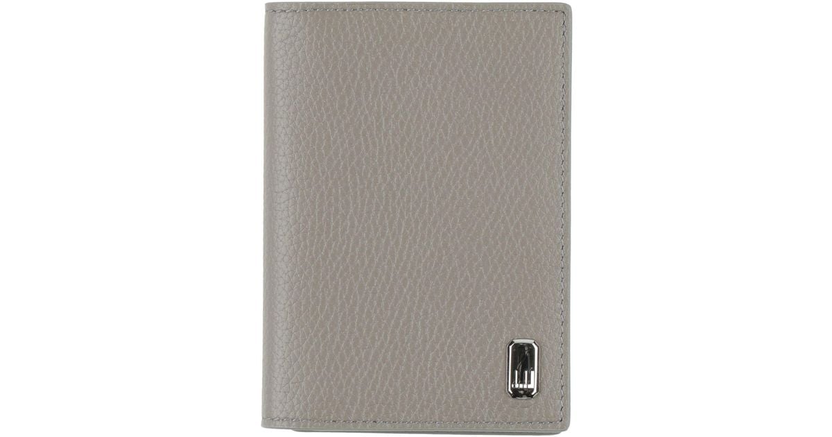 dunhill Wallet Leather in Grey for Men | Lyst UK