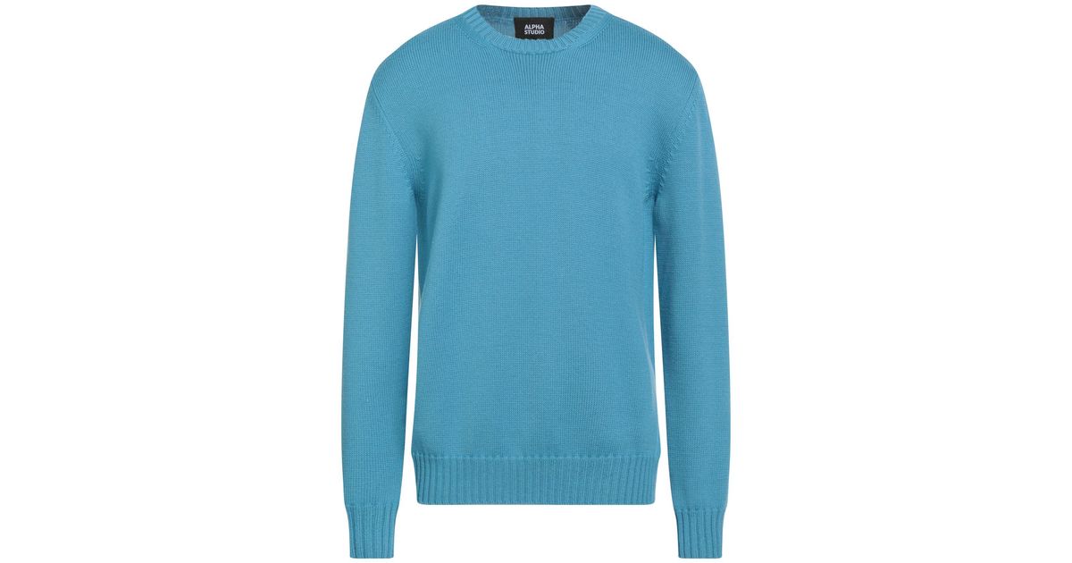 Alpha Studio Jumper in Blue for Men | Lyst UK