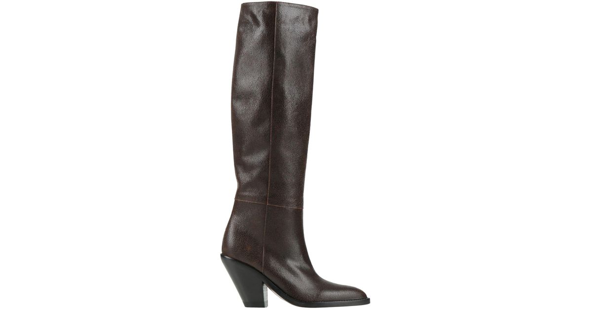 Buttero Dark Boot Leather in Brown | Lyst