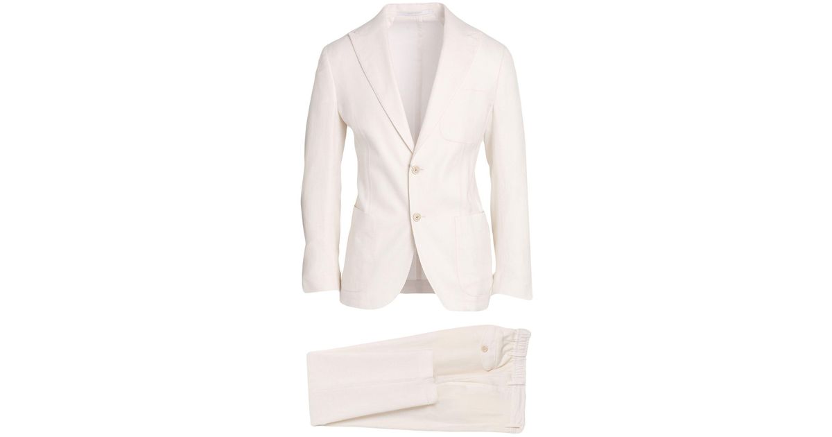 Eleventy Suits in White for Men | Lyst UK