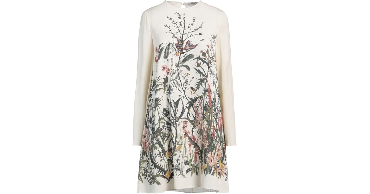 Dior Mini Dress Silk in White | Lyst