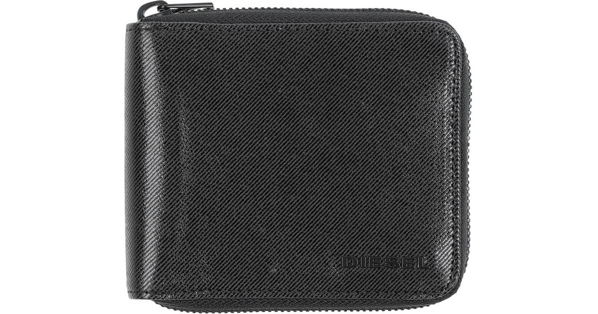 DIESEL Wallet in Black for Men - Lyst