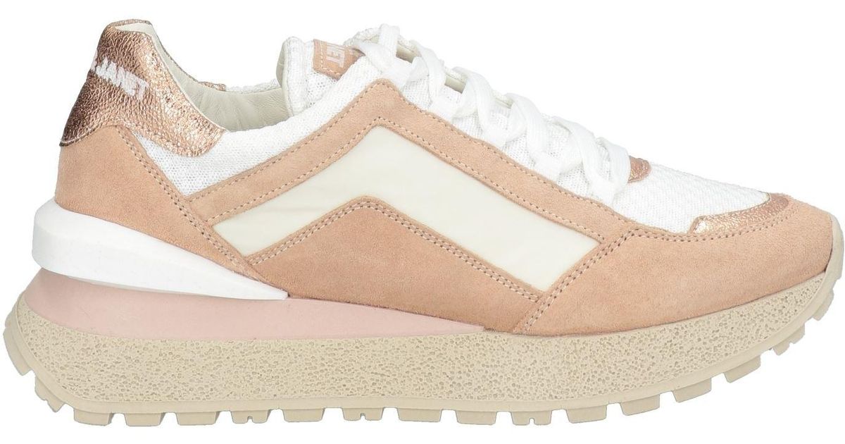 Janet & Janet Sneakers Leather, Textile Fibers in Natural | Lyst