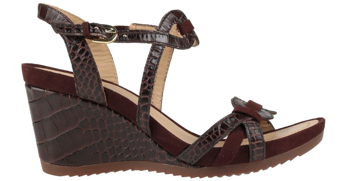 Geox Sandals in Brown | Lyst UK