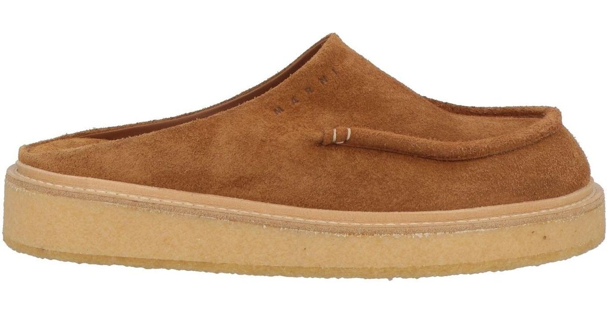 Marni Camel Mules & Clogs Leather in Brown | Lyst