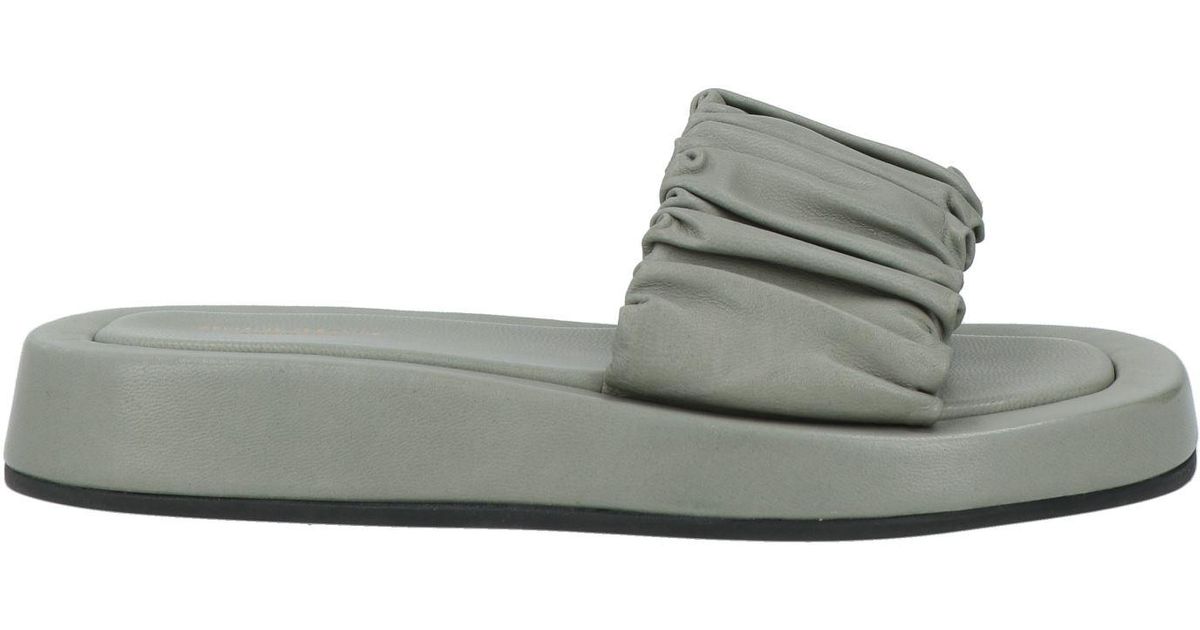 Officine Creative Sandals Soft Leather in Gray | Lyst