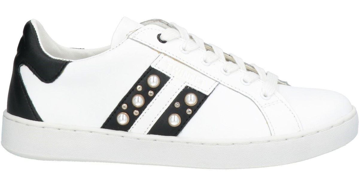 Twinset Sneakers Calfskin in White | Lyst