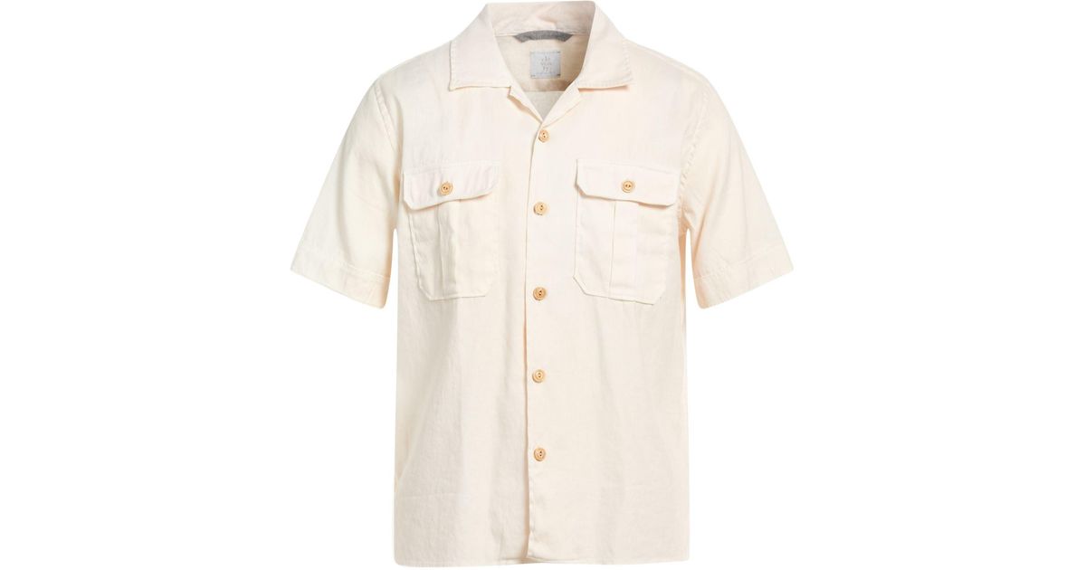 Eleventy Shirts in Natural for Men | Lyst UK