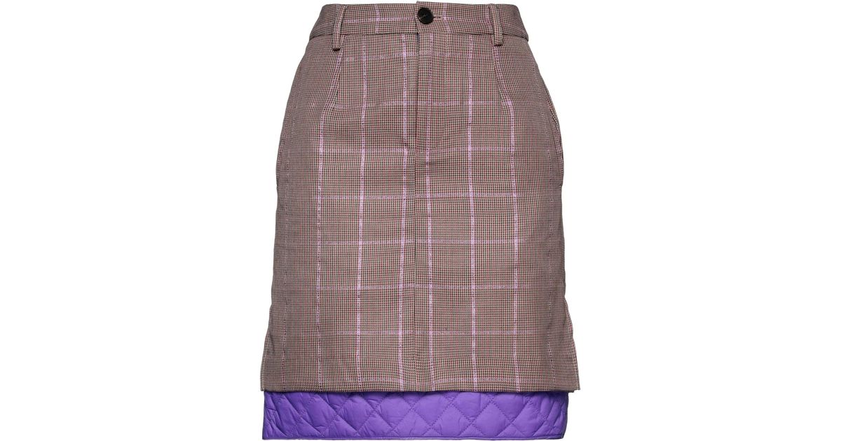 Isabelle Blanche Synthetic Mini Skirt in Beige (Natural) | Lyst
