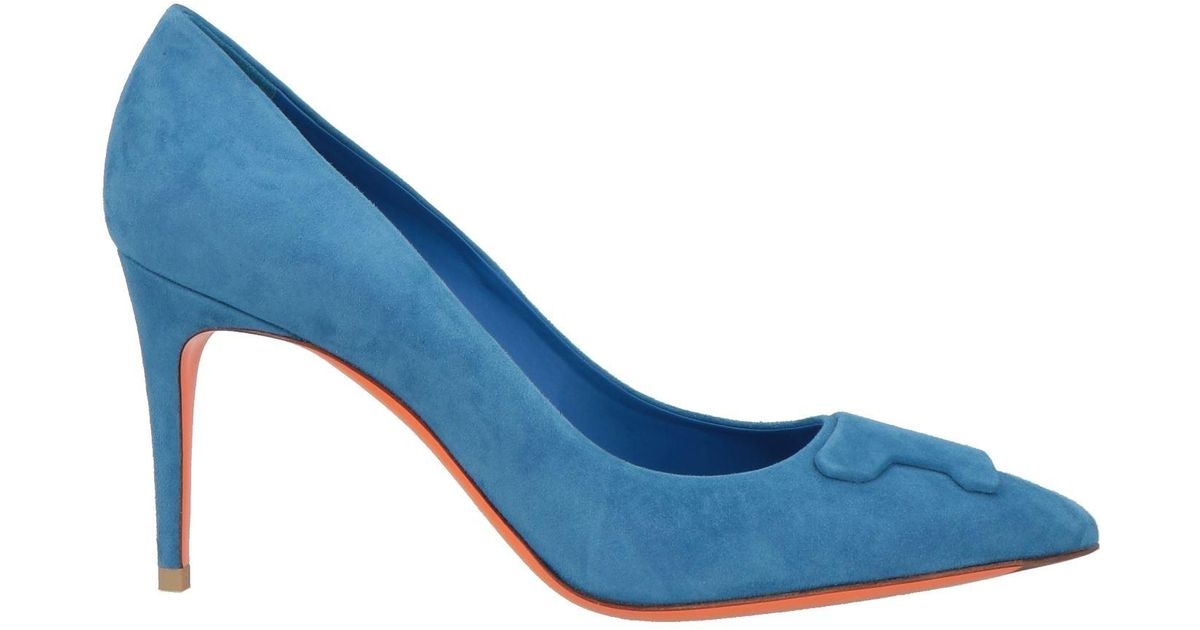 Santoni Pumps in Blue | Lyst UK
