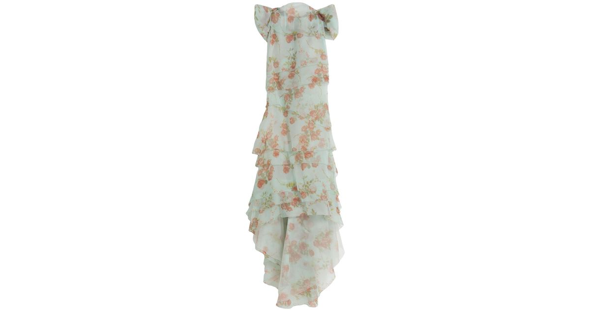 Brock Collection Maxi Skirt Silk in White | Lyst UK