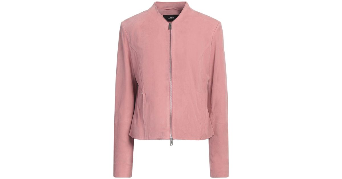 Arma Jacket Lambskin in Pink | Lyst