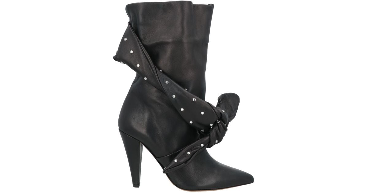 IRO Ankle Boots Leather in Black | Lyst