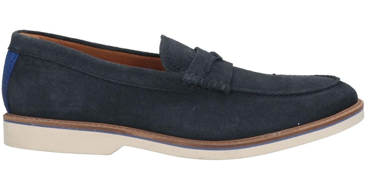 Clarks Midnight Loafers Leather in Blue for Men | Lyst