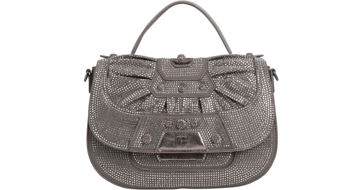 La Carrie Handbag Polyurethane in Gray | Lyst