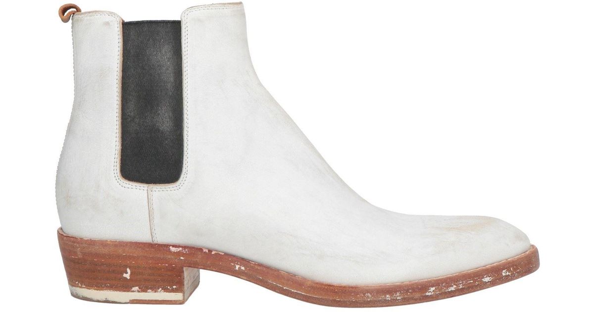 Buttero Light Ankle Boots Leather in White for Men | Lyst