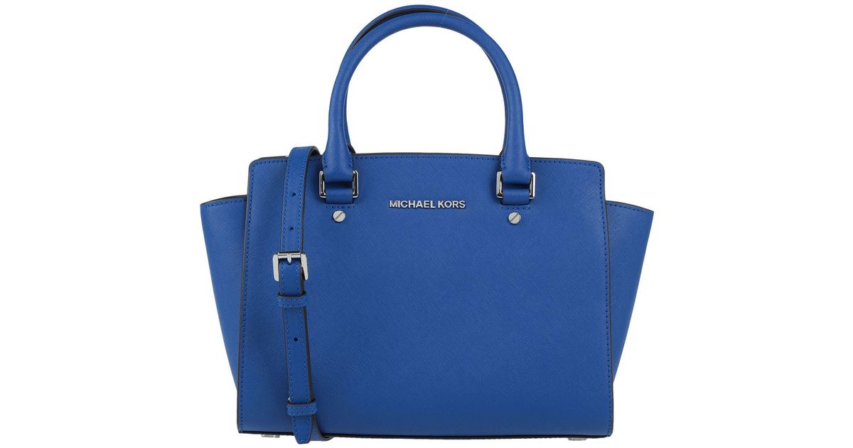 MICHAEL Michael Kors Leather Handbag in Bright Blue (Blue) - Lyst