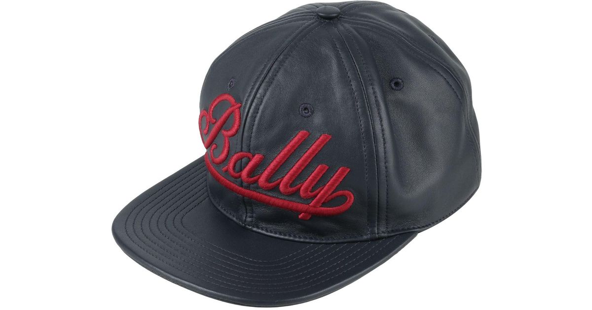 Bally Midnight Hat Lambskin in Blue for Men | Lyst
