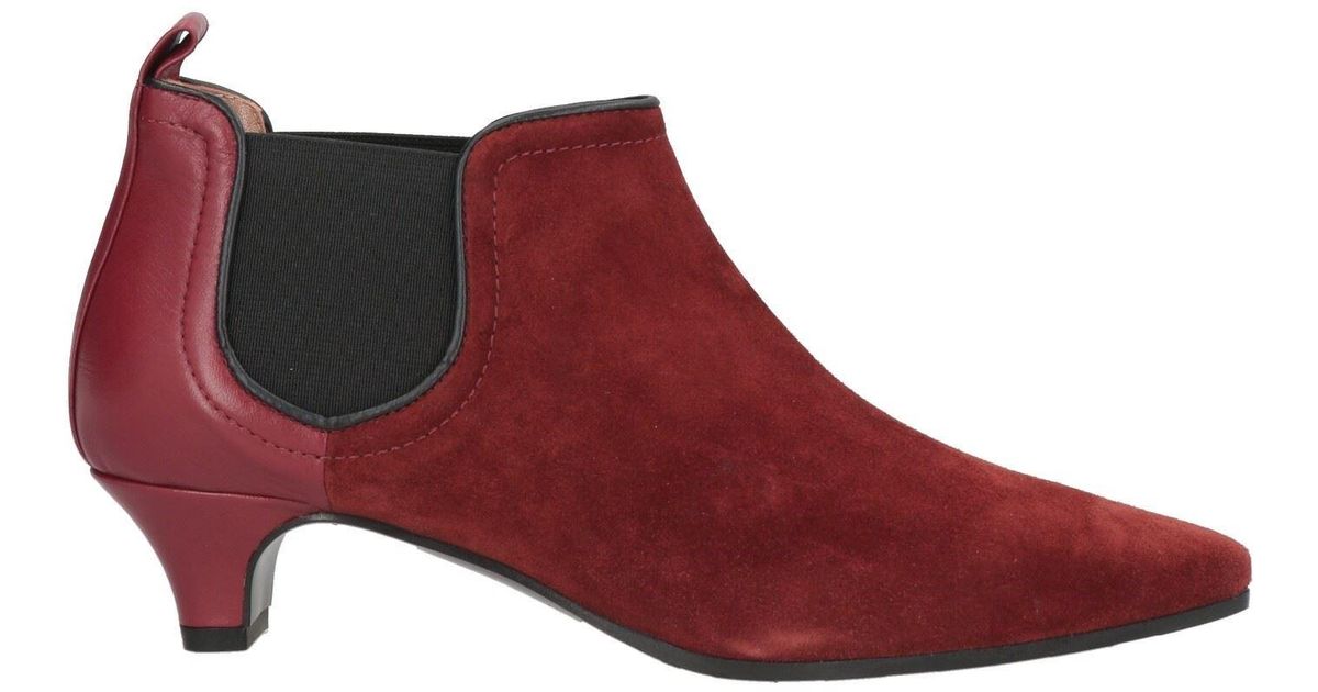 Illogica Brick Ankle Boots Leather in Red | Lyst
