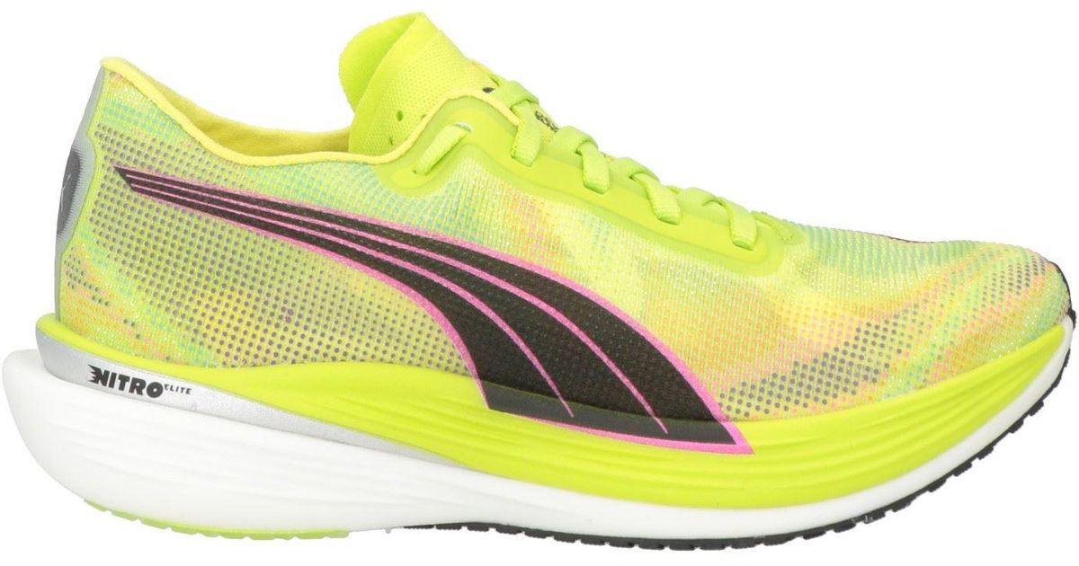 PUMA Nitro Elite Sneakers Textile Fibers in Yellow | Lyst
