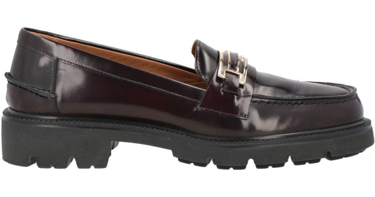VSL Deep Loafers Leather in Gray | Lyst