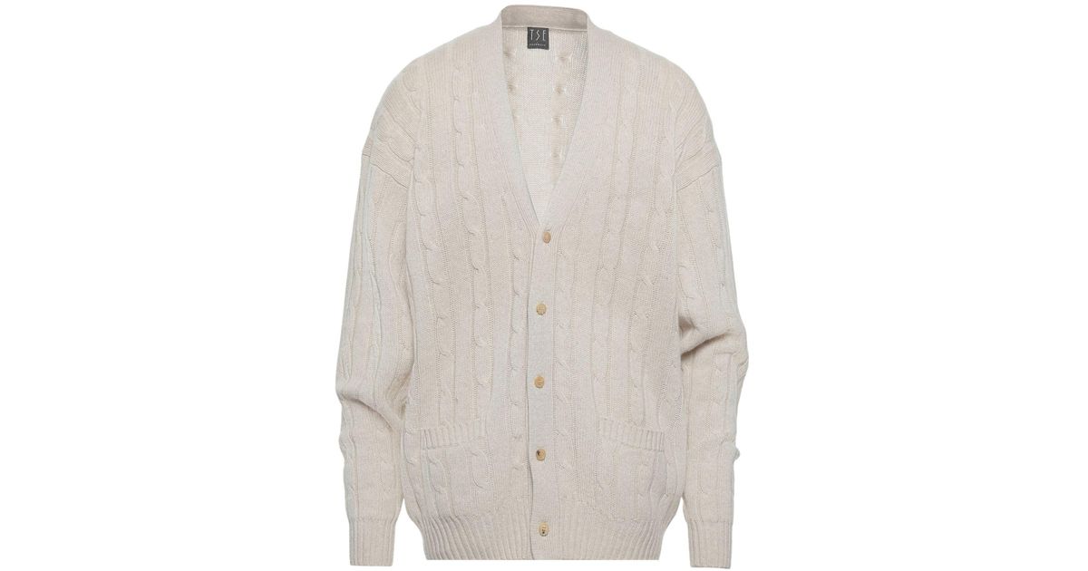 TSE Cashmere Cardigan in Beige (Natural) for Men | Lyst
